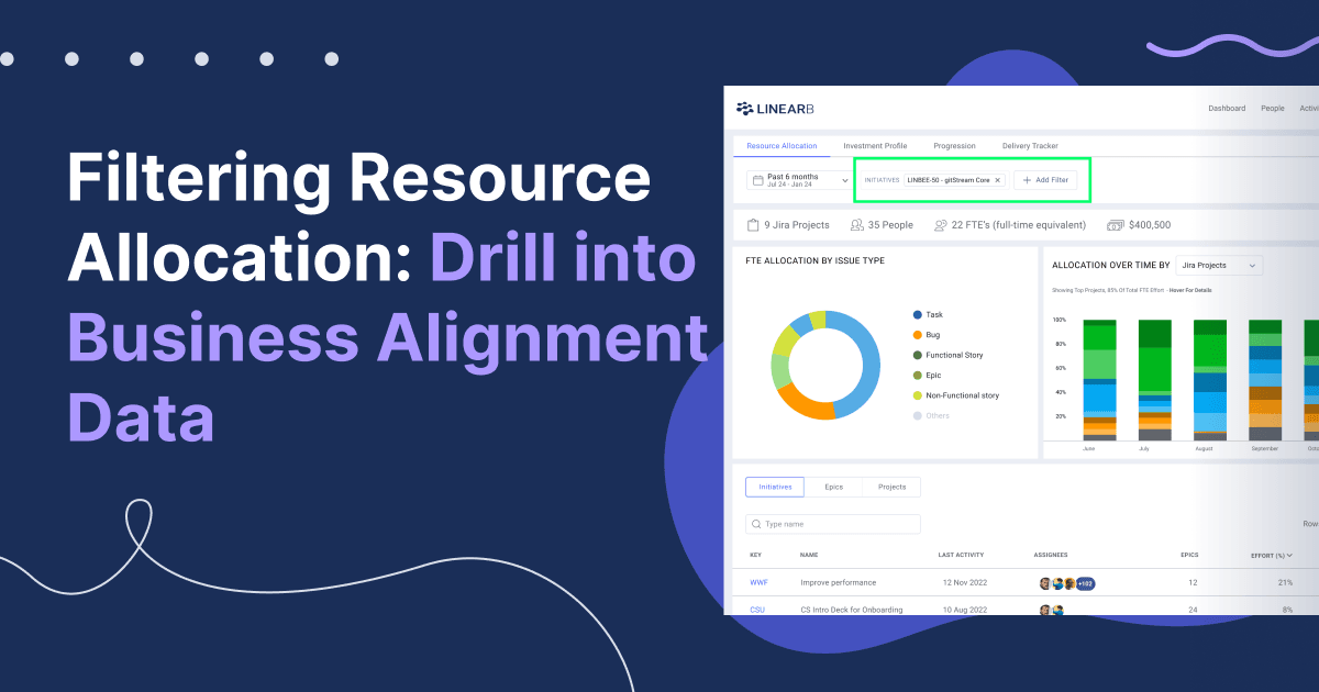 Filtering Resource Allocation Drill Into Business Alignment Data Linearb Blog